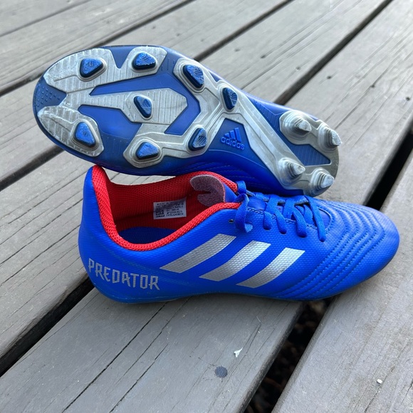 adidas | Shoes | Adidas Predator Pbb 69807 Royal Blue Red Silver Soccer ...